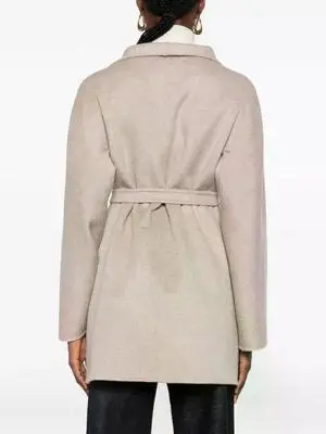 Max Mara Short Belted Coat - Neutrals
