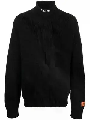 Heron Preston Embroidered Roll-neck Jumper