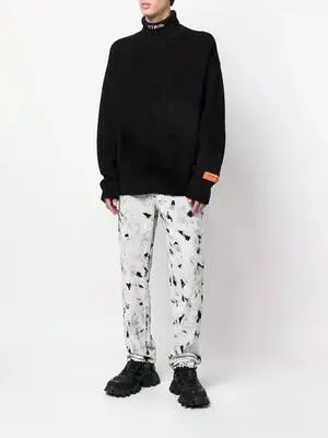 Heron Preston Embroidered Roll-neck Jumper
