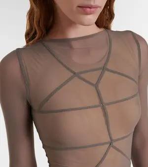 Rick Owens Temple Tulle Gown - Grey