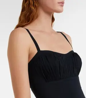 Ulla Johnson Emmalina Cotton Voile Midi Dress - Black