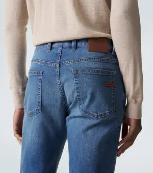 Zegna Slim-fit Jeans - Blue