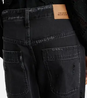 Isabel Marant Étoile Amia Broderie Anglaise Flared Jeans