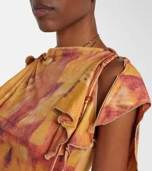 Isabel Marant Étoile Jazia Printed Ruffled Top - Multicoloured