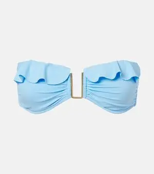 Melissa Odabash Maine Ruffled Bikini Top - Blue