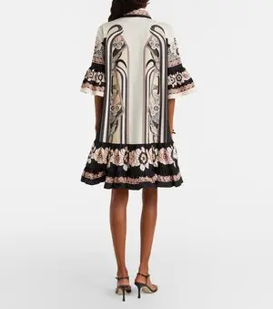 La DoubleJ Choux Printed Cotton Poplin Shirt Dress - Multicoloured