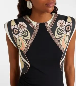 La DoubleJ Lela Printed Jersey Minidress - Multicoloured