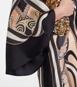La DoubleJ Sorella Printed Silk Maxi Dress
