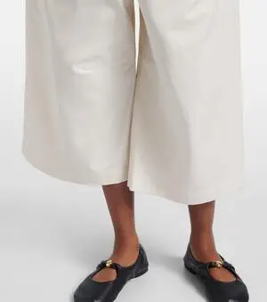 Loewe Cotton And Silk Gabardine Culottes