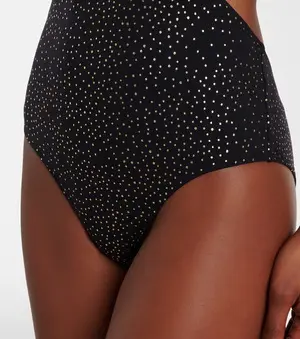 Isabel Marant Étoile Idoya Polka-dot Cutout Swimsuit