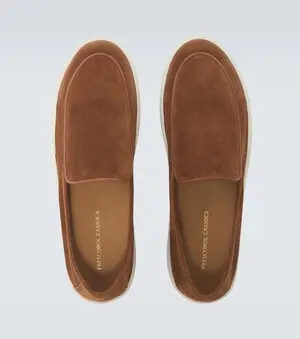 Frescobol Carioca Suede Loafers - Brown