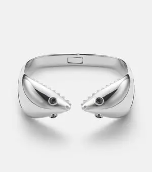 Yvonne Léon Requin Diamond Bangle - Silver