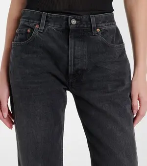 Saint Laurent Faded Straight Leg Jeans