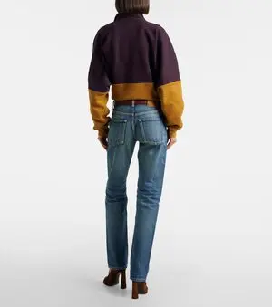 Saint Laurent Faded Straight Leg Jeans