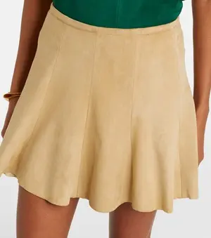 Stouls Mila Suede Mini Skirt - Beige