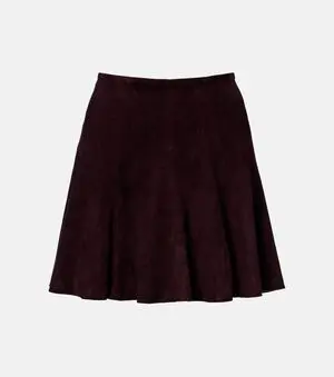Stouls Mila Suede Miniskirt - Brown