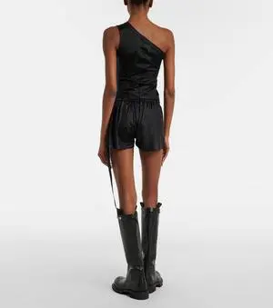 Rick Owens Fog Satin Shorts