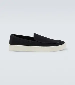Frescobol Carioca Vela Suede Loafers - Blue