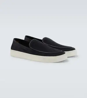 Frescobol Carioca Vela Suede Loafers - Blue