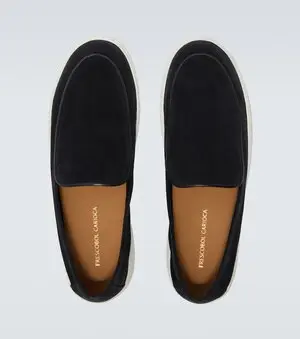 Frescobol Carioca Vela Suede Loafers - Blue