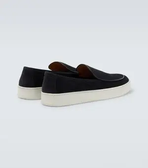 Frescobol Carioca Vela Suede Loafers - Blue