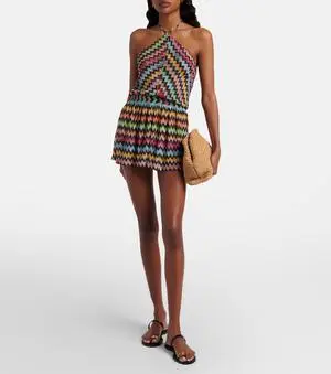 Missoni Zigzag Lamé Playsuit - Multicoloured