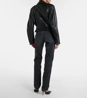 Saint Laurent Faded Straight Leg Jeans