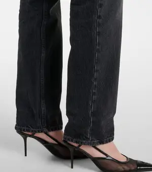 Saint Laurent Faded Straight Leg Jeans
