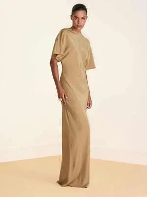 REFORMATION Caila Silk Maxi Dress - Yellow
