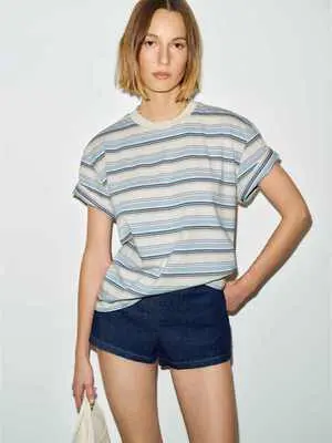REFORMATION Rowan Oversized T-shirt - Ivory