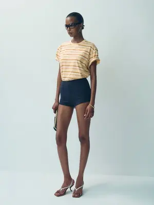 REFORMATION Rowan Oversized T-shirt - Yellow