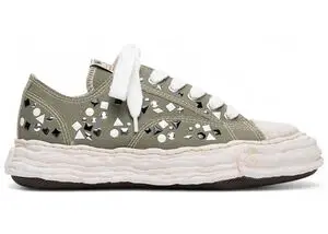 Mihara Yasuhiro Peterson 23 Og Sole Embellished Canvas Low - Green