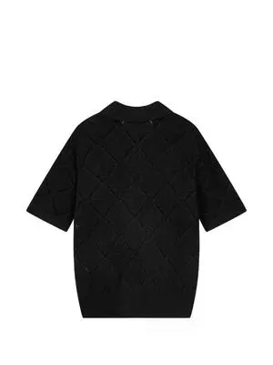 STUDIO TOMBOY Diamond Jacquard Knit - Black