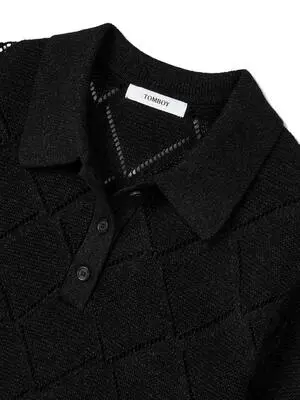 STUDIO TOMBOY Diamond Jacquard Knit - Black