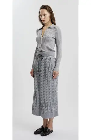 MOTHER OF ALL Stripped Knitted Cardigan