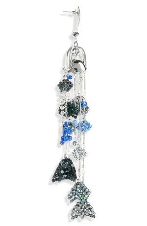 Isabel Marant Single Duster Earring - Blue/silver