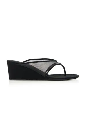 LUCASHEVA Audokia Mesh Wedge Sandals