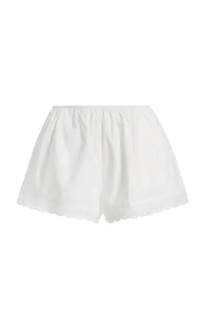 ELCE Exclusive Lilya Cotton Shorts - White