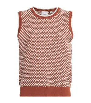 Varley Cotton Jenson Sweater Vest - Orange