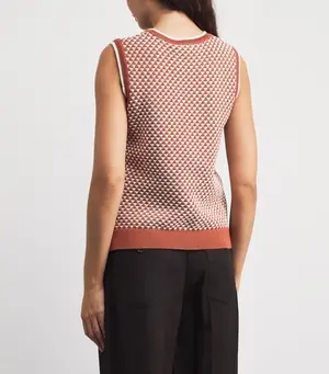 Varley Cotton Jenson Sweater Vest - Orange