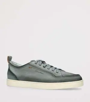 Santoni Leather Montecarlo Sneakers