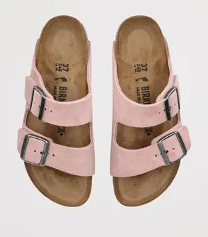 BIRKENSTOCK Suede Arizona Sandals - Pink