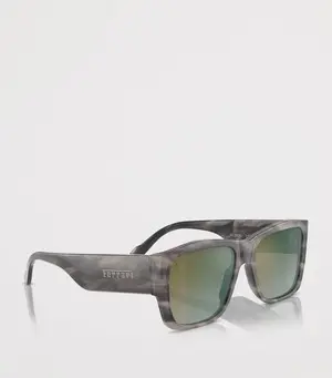 FERRARI Acetate Square Frame Sunglasses