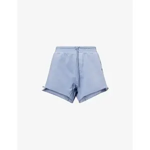 Free People Cotton-jersey Shorts - Dark Slate Combo