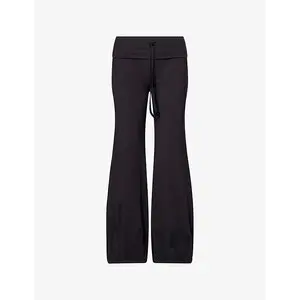 Free People Stretch-jersey Trousers With Bubble-leg And Drawstring