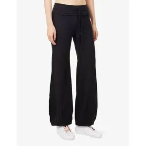 Free People Stretch-jersey Trousers With Bubble-leg And Drawstring