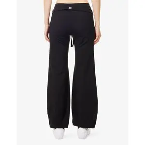 Free People Stretch-jersey Trousers With Bubble-leg And Drawstring