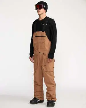 Volcom Roan Bib - Terra Brown