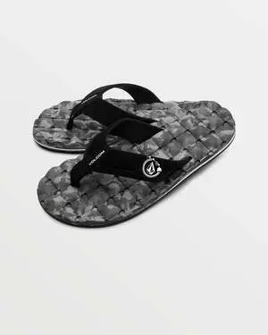 Volcom Recliner Hawaii Sandals - Black/white
