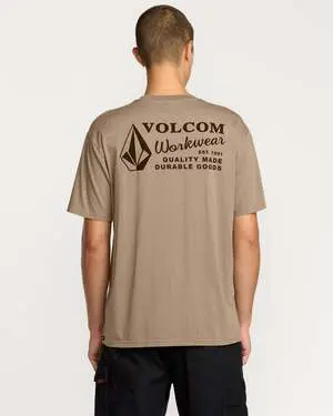 Volcom Workwear Short Sleeve Tee - Brindle
